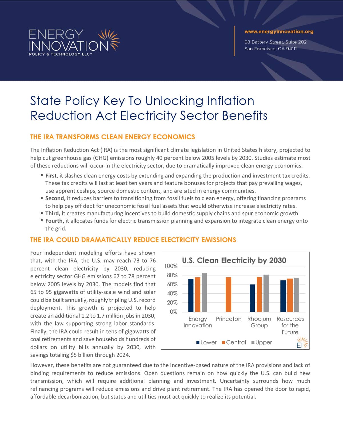 Implementing The Inflation Reduction Act: A Roadmap For State ...